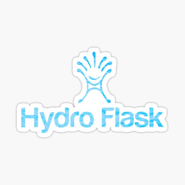 "Hydro Flask with water background " Sticker for Sale by jackiekeating ...