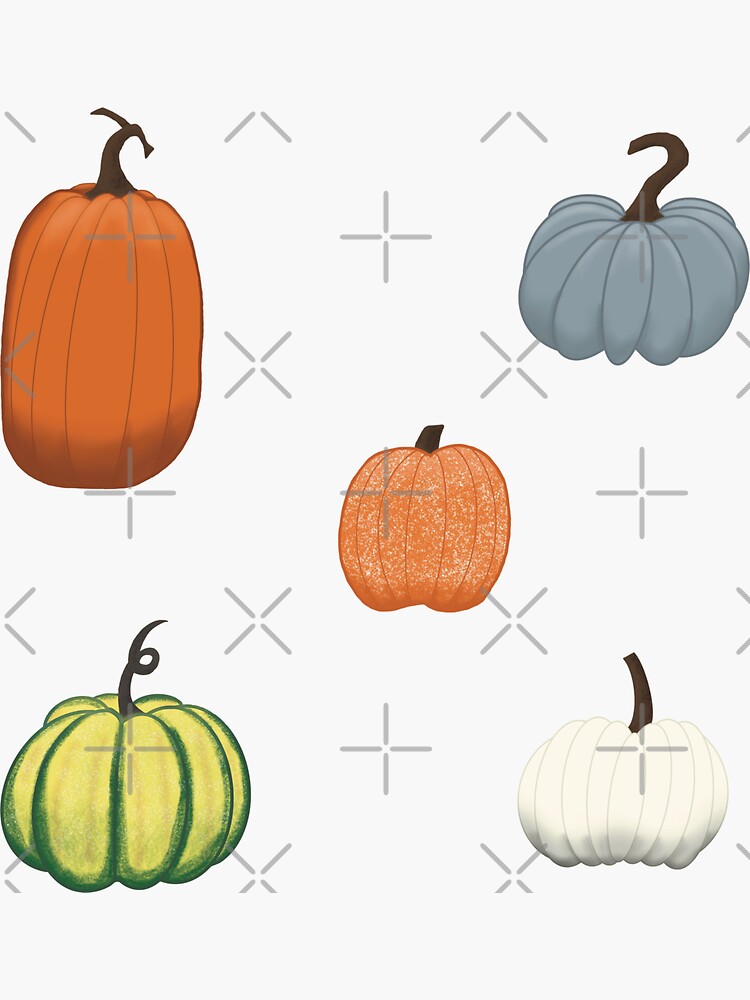 "Unique Pumpkin Patch Sticker and Magnet Pack" Sticker for Sale by ...
