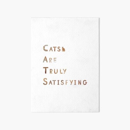 "Acrostic Poems for Cat" Art Board Print for Sale by J4Design | Redbubble