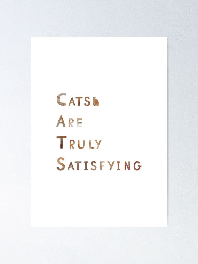 "Acrostic Poems for Cat" Poster for Sale by J4Design | Redbubble