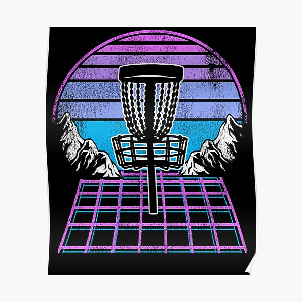 Póster «Disco Golf 80s Retrowave Vintage Frisbee Golf Hobby» de Stronzi ...