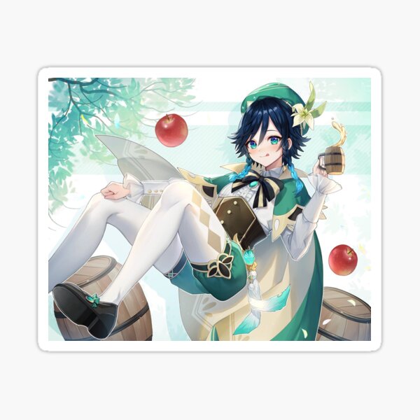 "genshin impact VENTI" Sticker for Sale by cherry-joon | Redbubble