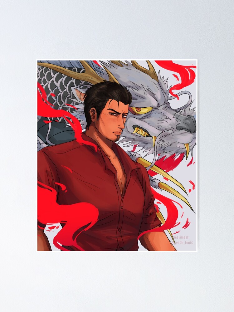 "Dragon of Dojima" Poster by peachtonic | Redbubble