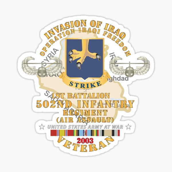 "Army - 1st Bn 502nd Infantry Regiment - Air Assault - OIF - Invasion ...