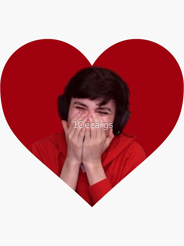 "Georgenotfound Love Heart Sticker" Sticker for Sale by 10ecargs ...