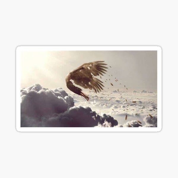 "Icarus falling" Sticker for Sale by Geregaudia | Redbubble