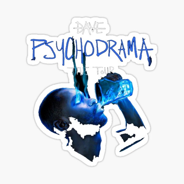 "DAVE PSYCHODRAMA " Sticker for Sale by SRedha | Redbubble
