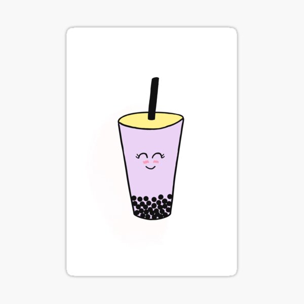 "Purple Boba" Sticker for Sale by bellaboo13draws | Redbubble