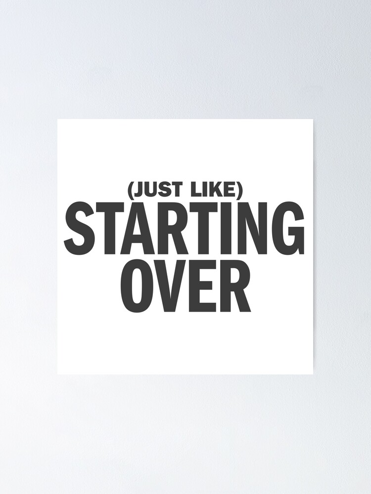 "Just Like Starting Over (John Lennon)" Poster by leAnomis | Redbubble