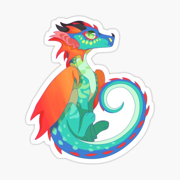 "Glory (Wings of Fire)" Sticker for Sale by cypresscypher | Redbubble