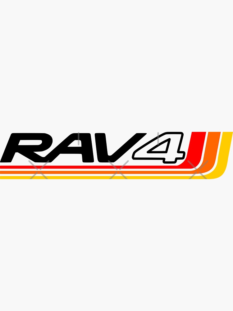"RAV4 Heritage color Artwork" Sticker for Sale by FlatSixGraphics ...