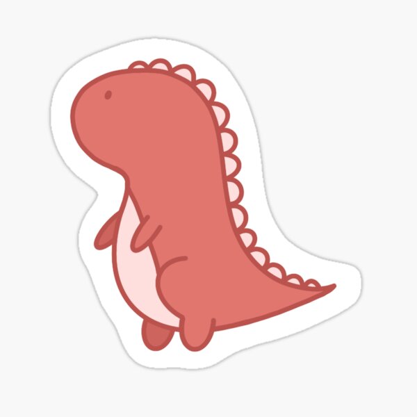 "Little Red T Rex Dinosaur" Sticker for Sale by Hananana18 | Redbubble