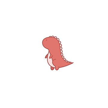 "Little Red T Rex Dinosaur" Sticker for Sale by Hananana18 | Redbubble