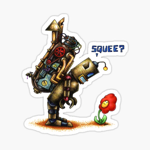 "Steambot Squee" Sticker for Sale by Sumgye | Redbubble