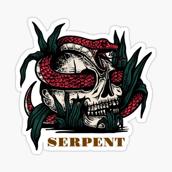 "SERPENT" Sticker for Sale by remainsmile | Redbubble