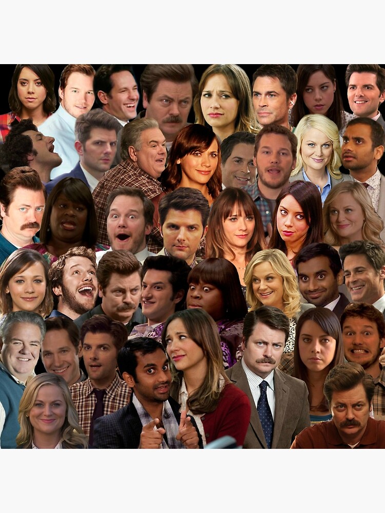 "Parks and Recreation Collage" Poster for Sale by mylegs | Redbubble