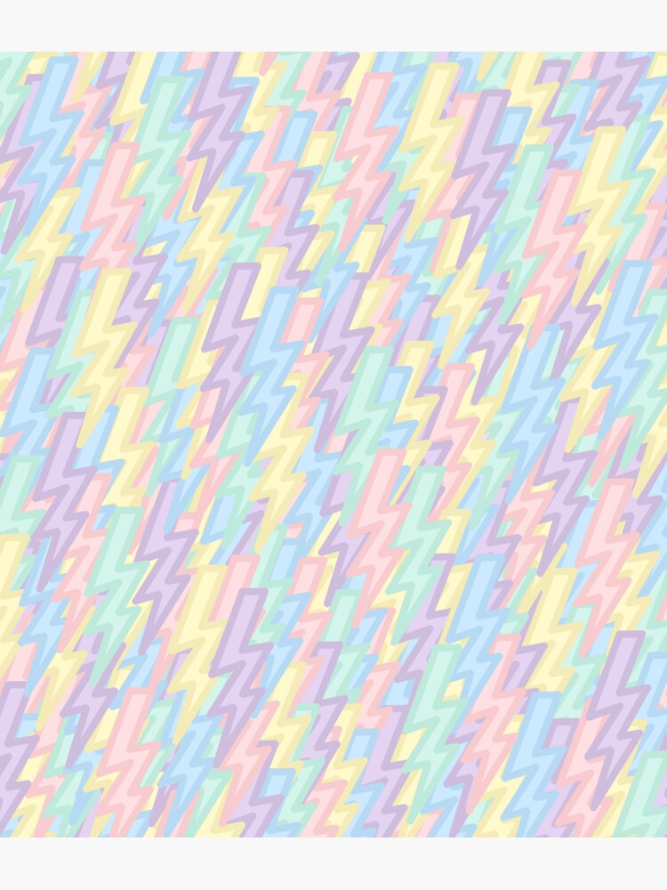 "Bright Pastel Lightning" Sticker for Sale by SparePieces | Redbubble