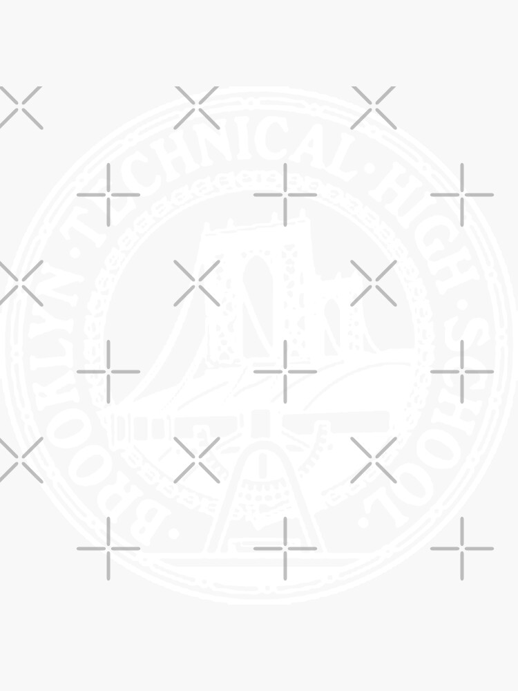 "Brooklyn Technical High School - White Logo" Sticker for Sale by ...