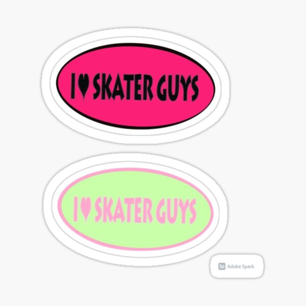 "i heart skater guys sticker pack" Sticker for Sale by archangel444 ...