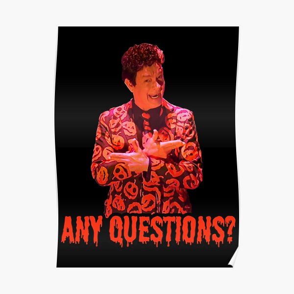 "David S. Pumpkins - Any Questions II - Black Gift For Fans, Gift ...