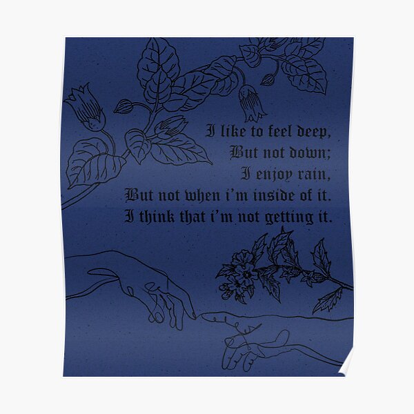 "Unexpected poem" Poster by NemesisDesign | Redbubble