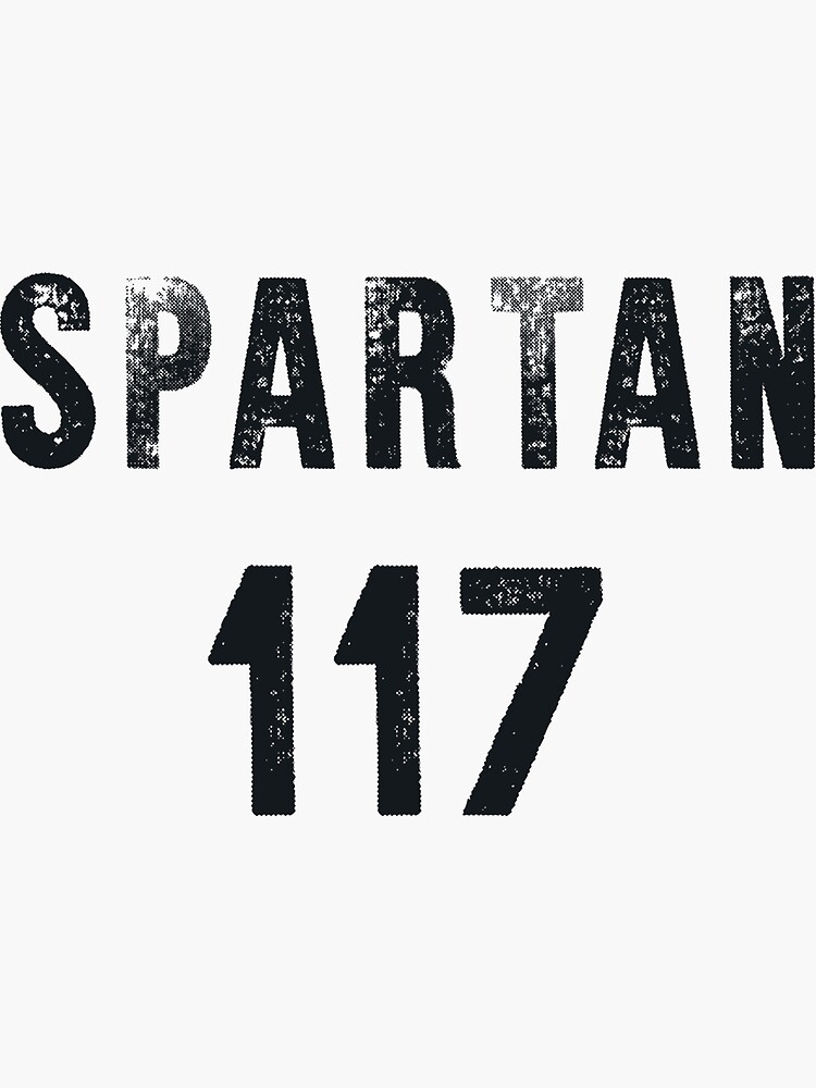"Spartan 117" Sticker for Sale by RandomReviews | Redbubble