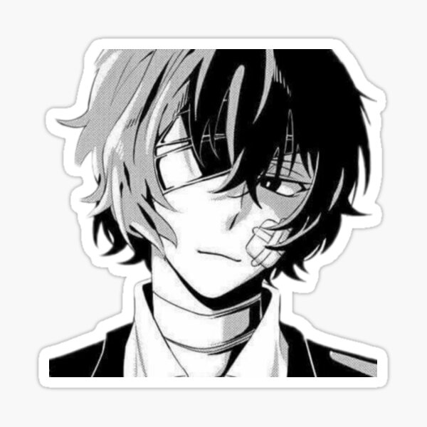 "dazai bsd" Sticker for Sale by kozumoci | Redbubble