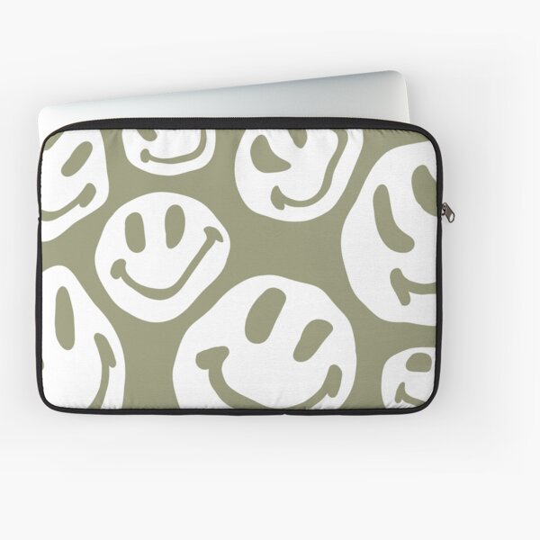 "Sage Green Smiley" Laptop Sleeve by kbraelynn | Redbubble