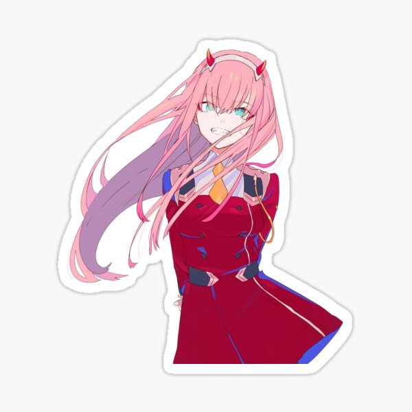 "Zero Two" Sticker for Sale by Waifun | Redbubble