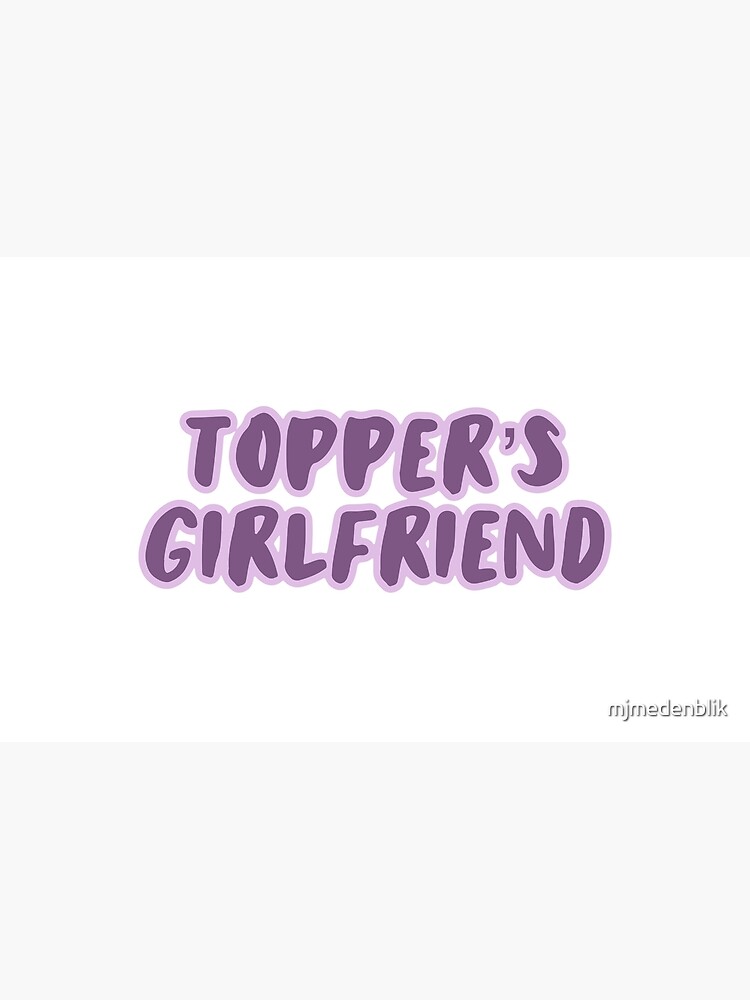 "TOPPER'S GIRLFRIEND (purple outlined)" Poster for Sale by mjmedenblik ...