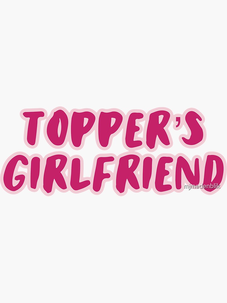 "TOPPER'S GIRLFRIEND (Pink outlined) Outer banks" Sticker for Sale by ...