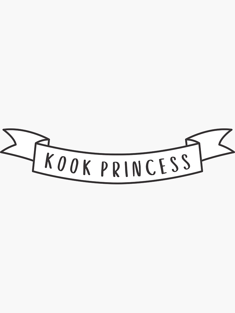 "obx kook princess" Sticker for Sale by obxforever | Redbubble