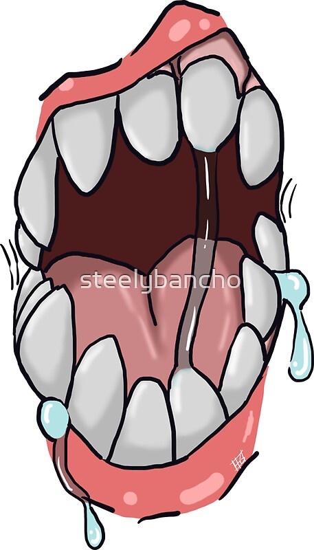 Monster Mouth Teeth: Stickers | Redbubble
