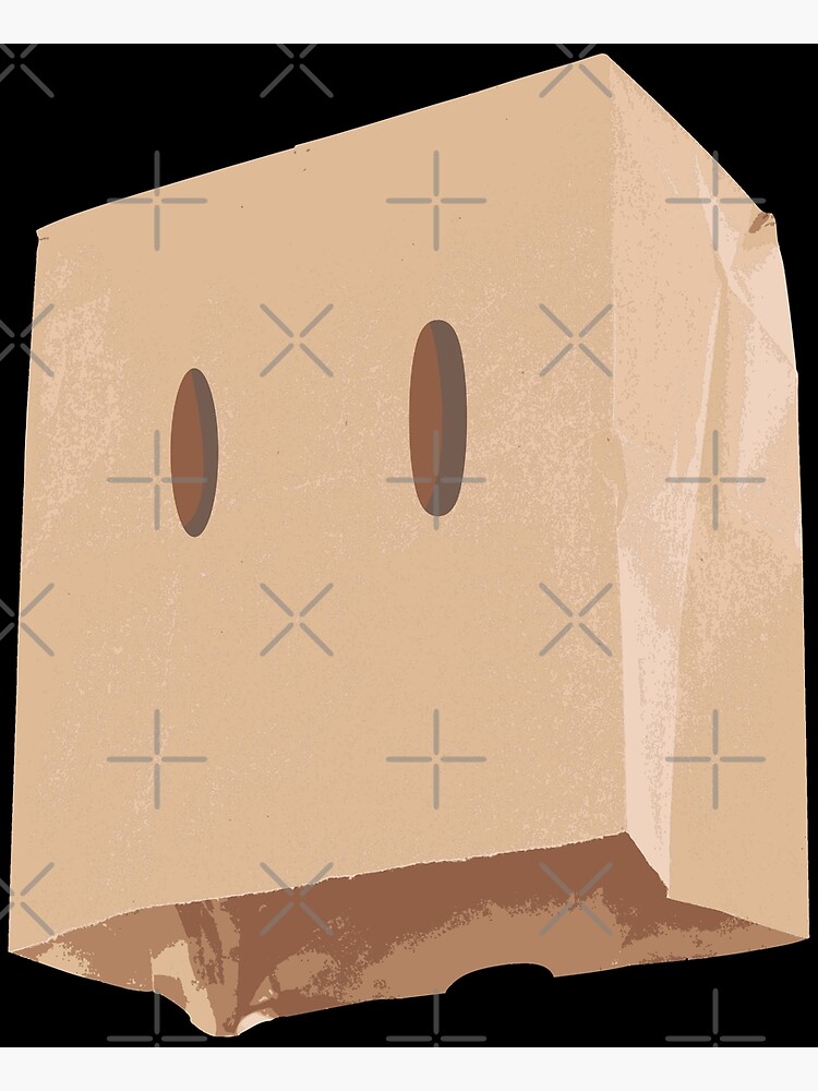 "Paper Bag Mask" Art Print by SamuelMolina | Redbubble