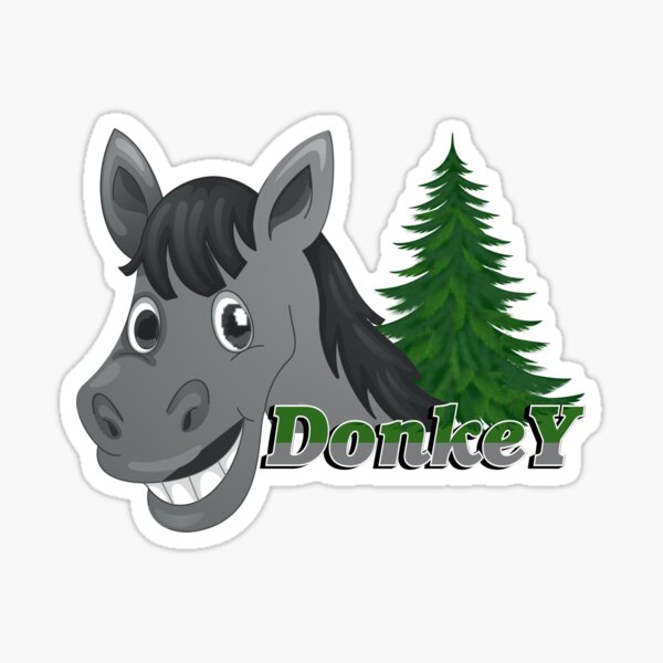 "Donkey" Sticker for Sale by Rternest | Redbubble