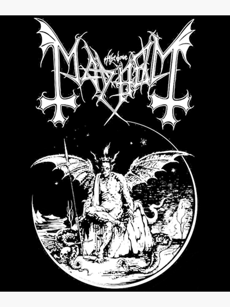 "Mayhem Black Metal" Poster for Sale by hey-meow | Redbubble