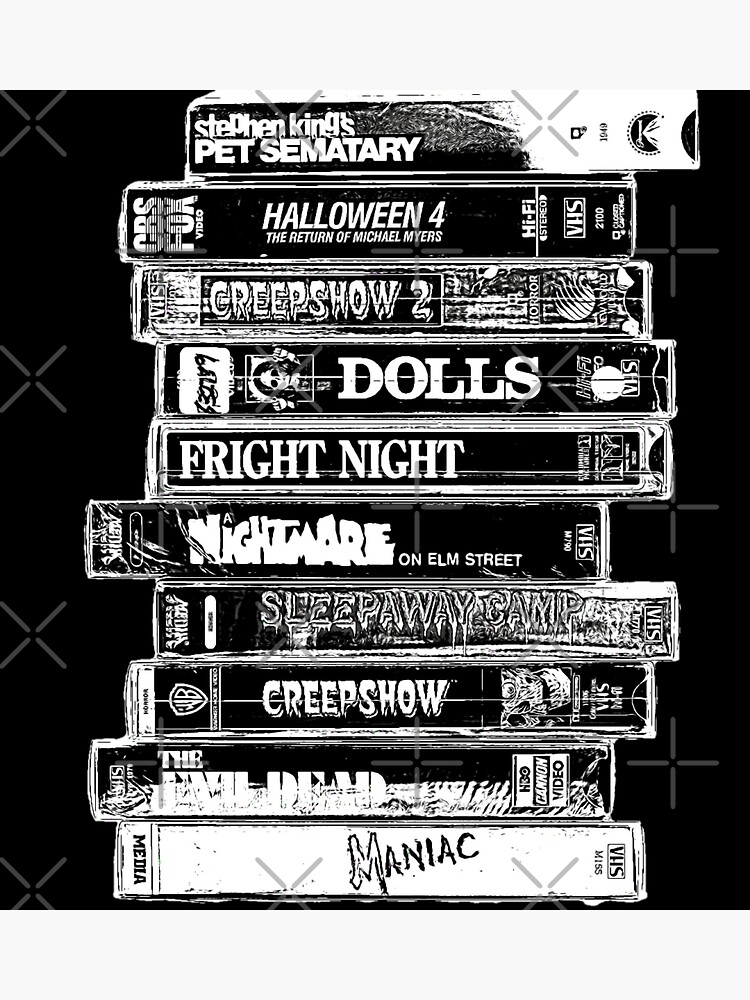 "Horror VHS Stack" Poster by Miss-djv | Redbubble