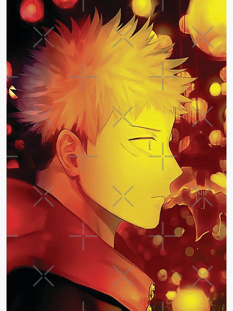 "Yuji Itadori art, Yuji Itadori poster, Jujutsu Kaisen Minimal Art Home ...