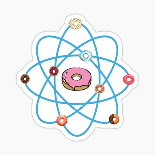 "Donut Electron" Sticker for Sale by thersant | Redbubble