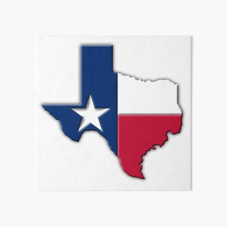 "3D Texas State map" Art Board Print by PjrFoto | Redbubble
