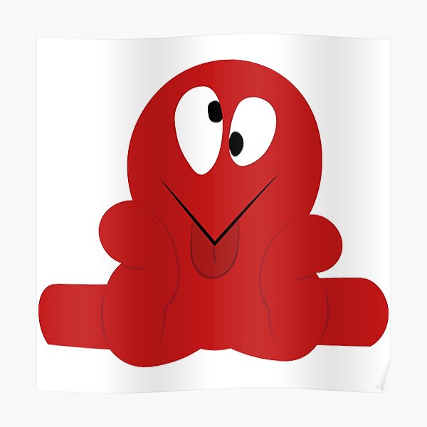"pocoyo fred octopus " Poster for Sale by CharlieStrom | Redbubble