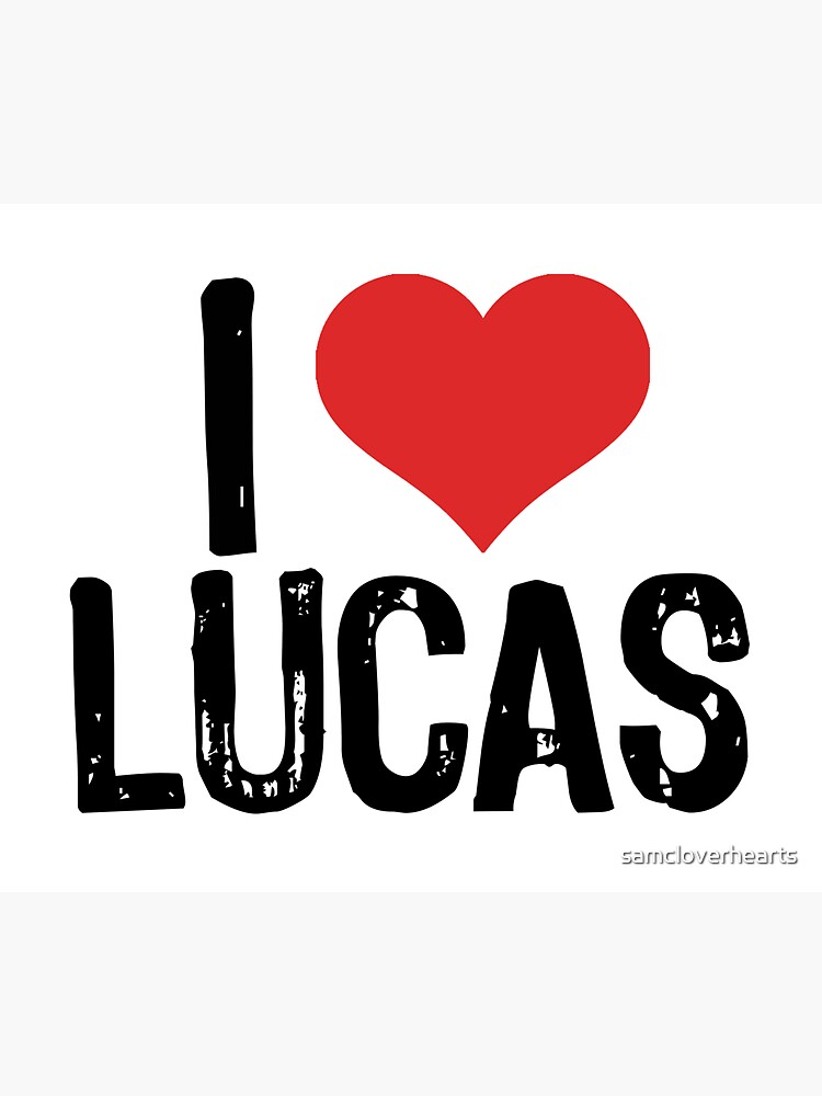 "I Love Lucas" Sticker for Sale by samcloverhearts | Redbubble
