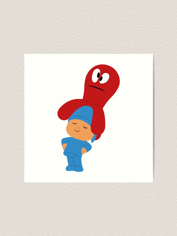 "pocoyo octopus on head " Art Print by CharlieStrom | Redbubble