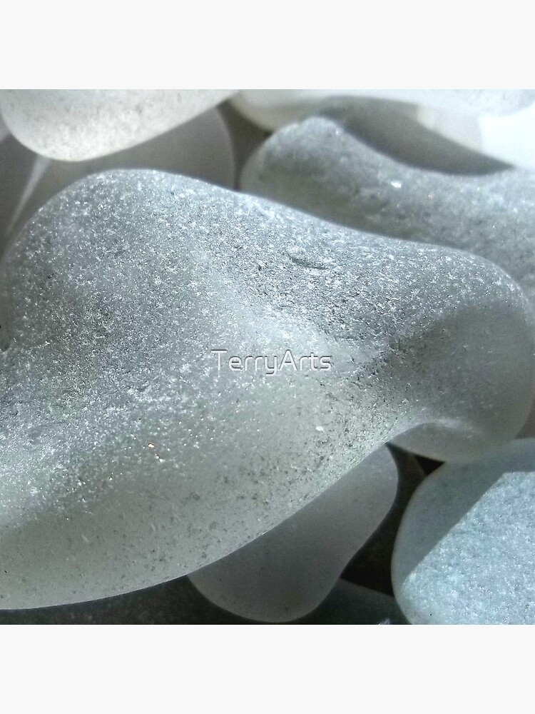 "Sea Glass Colors Hidden in White Sea Glass" Throw Pillow for Sale by ...