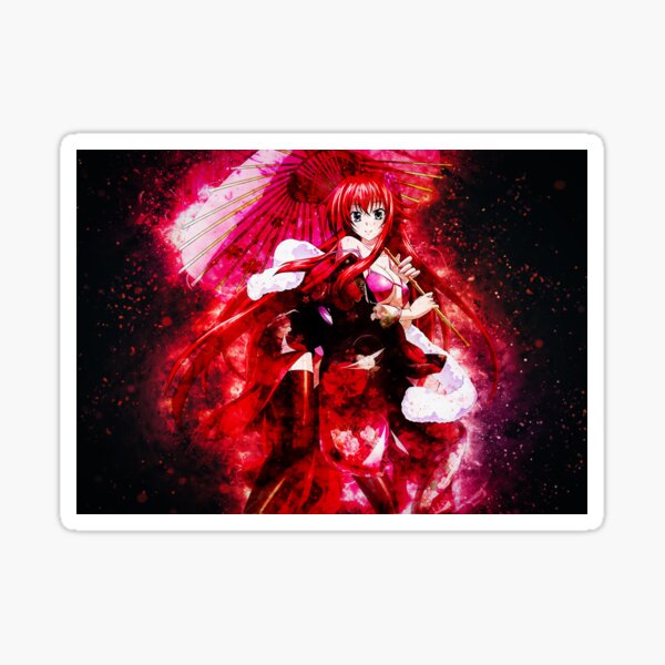 "Rias Gremory High School DxD" Sticker for Sale by Spacefoxart | Redbubble