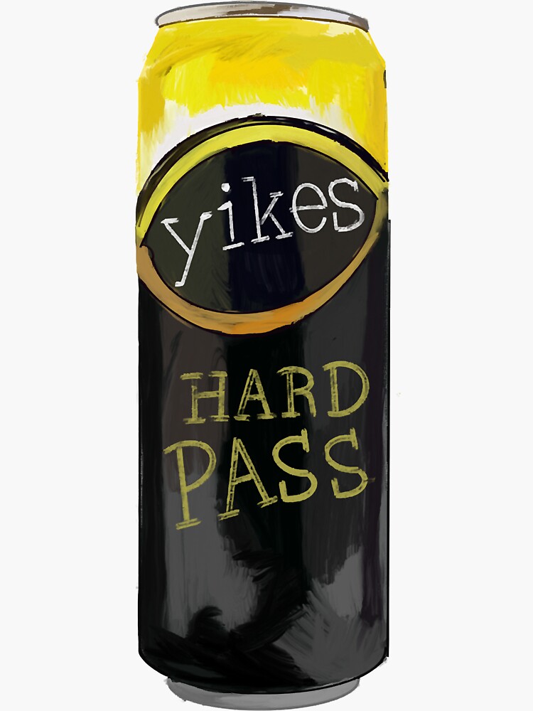 "Yikes Hard Pass" Sticker for Sale by LAURAREARD | Redbubble