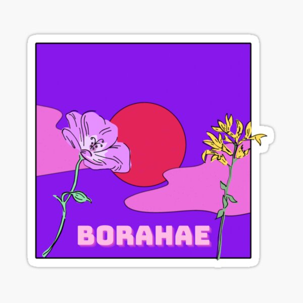 "Borahae bts army i purple you sticker" Sticker for Sale by borobie ...