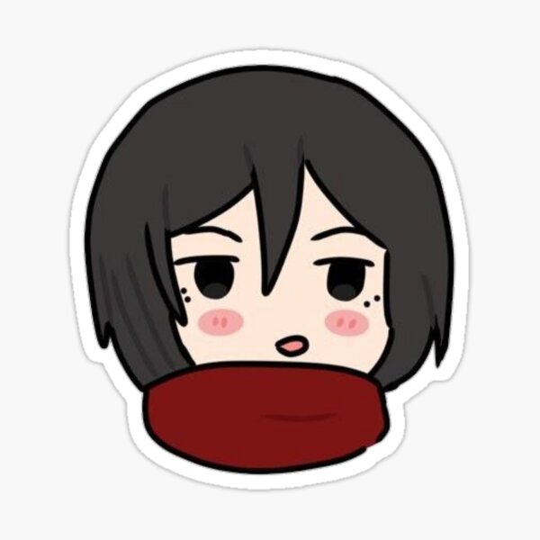 "Mikasa Ackerman" Sticker for Sale by yatovii | Redbubble