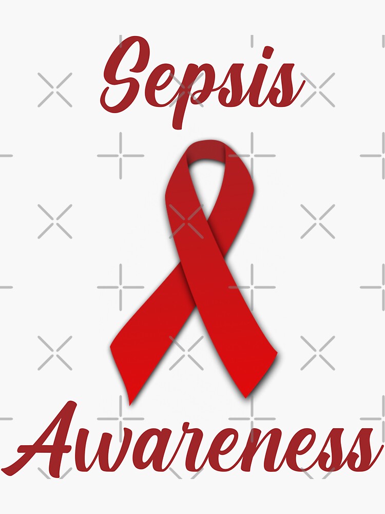 "Sepsis Awareness" Sticker for Sale by Rwedvelvet | Redbubble