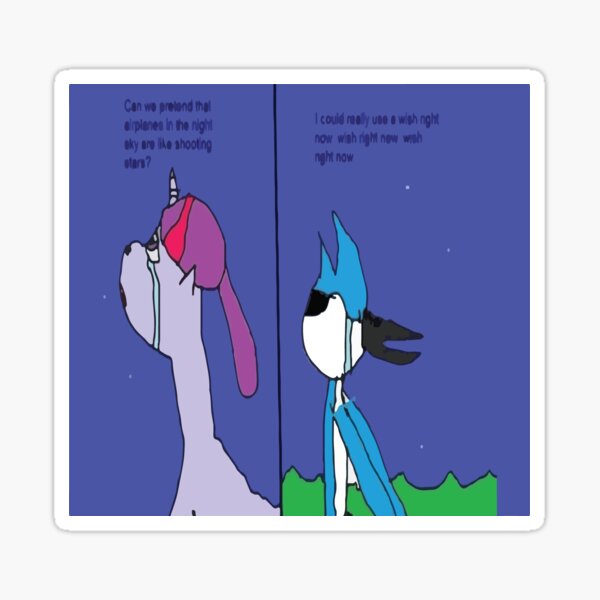 "Mordetwi Mordecai" Sticker by PurpelDream001 | Redbubble